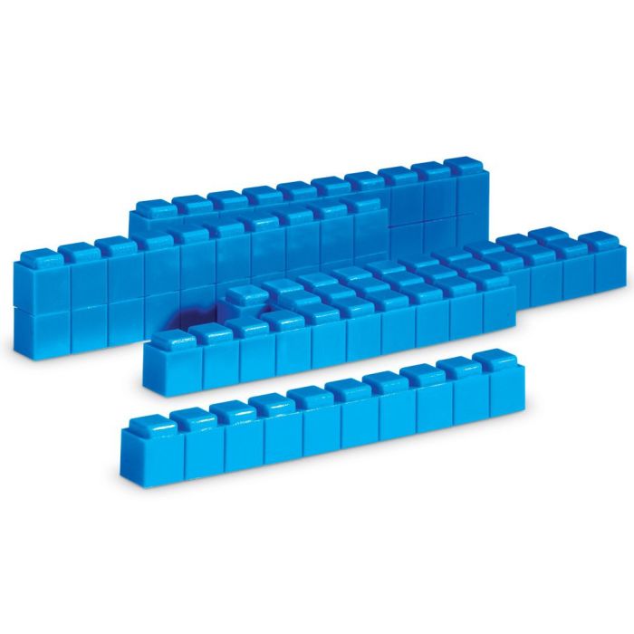 Base Ten Rods Interlocking - Set of 50