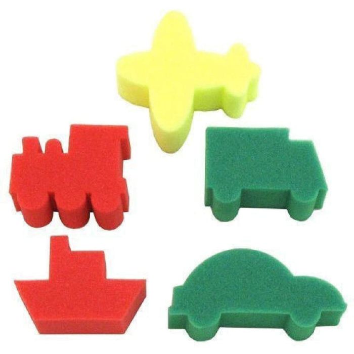 Transport Sponge Painting Set (Pack of 5)