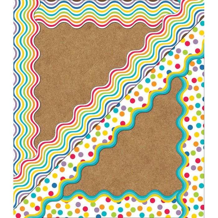 Colour me bright scalloped borders.