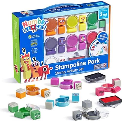 Number Blocks Stampoline Park Stamp Activity Set
