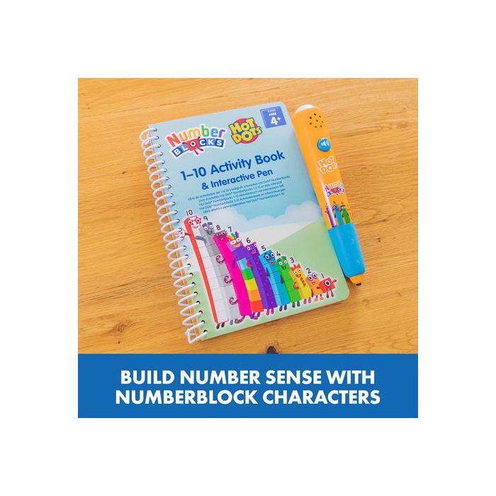 Hot Dots Numberblocks Activity Book 1-10 & Interactive Pen