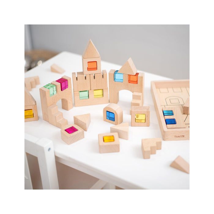 Wooden Building Gem Blocks
