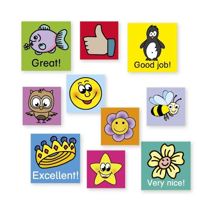 Block of commendation stickers, 1076 pcs