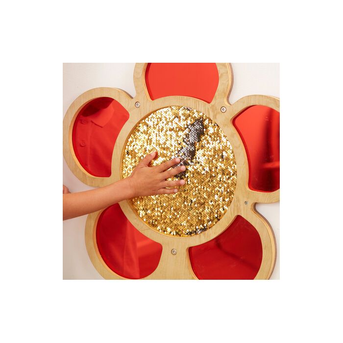 TTS Mark Making Sequin and Mirror Daisy Frame Outdoor giant plastic ...
