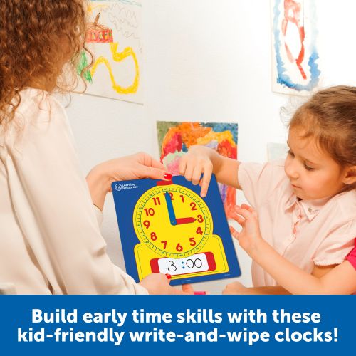 Write & Wipe Clocks Classroom Set